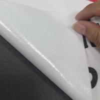 China Fabric Scrim Art Carpet Floor Graphics Vinyl 410 Micron Textile Texture for sale