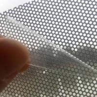 China Clear PET Cold Laminating Film 25 Micron Thick Permanent Perforated Window Vinyl for sale