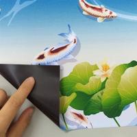 China Glass Rubber Magnetic Sheet Roll 100 Mic Large Format Vinyl Printing for sale