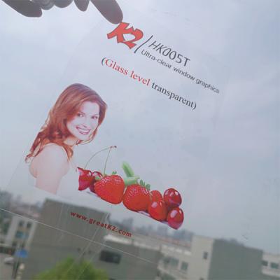 China Latex Clear Privacy Window Film 100 Micron PET Clear Uv Blocking Window Film for sale