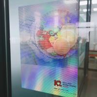 China SOL Perforated One Way Vision Window Film PVC Transparent Holographic Film for sale