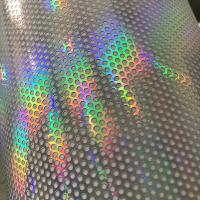 China SOL Perforated One Way Vision Window Film PVC Transparent Holographic Film for sale