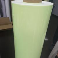 China Pressure Sensitive Permanent Adhesive Vinyl PVC PET Photoluminescent Film Roll for sale