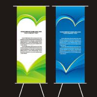 China Display Stand Backlit Film PET PVC Printing Roll Up Banner Outdoor Indoor for sale