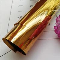 China Chrome Permanent Adhesive Vinyl Glossy PVC Gold Permanent Vinyl for sale