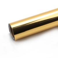 China Chrome Permanent Adhesive Vinyl Glossy PVC Gold Permanent Vinyl for sale