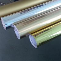 China Polyester Chrome Vinyl Roll Sticker Tape Home Decal Metal Surface for sale
