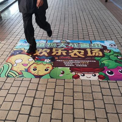 China PVC Matte Outdoor Sidewalk Decals Advertising Floor Vinyl Sticker for sale