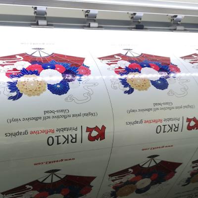 China Waterproof Printable Reflective Adhesive Vinyl Stickers Roll for sale