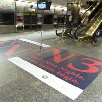 China High Tack Printable Vinyl Sidewalk Decals Film Anti Slip Floor Graphics For Asphalt for sale