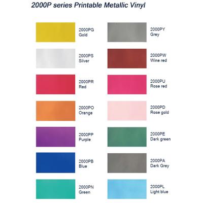 China Metallic Mirror Effect Self Adhesive Film Printable Solvent for sale