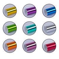 China Metallic Mirror Effect Self Adhesive Film Printable Solvent for sale