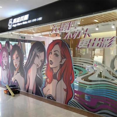 China Optical Clear Vinyl Window Graphics PET Self Adhesive Permanent for sale