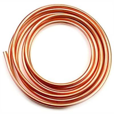 China Brushed Surface Copper Conduit Tubing 0.1mm-3mm Wall Thickness for High Heat Conductivity for sale