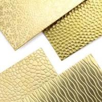 China ASTM C22000 Gold Plated Brass Sheet Plate 2500mm Width Polished Mill Surface for sale