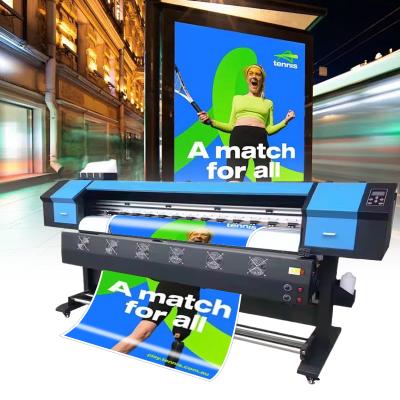 China 1.9m Printer 2 Cabezal Xp600 Printhead for CMYK Flex Banner Indoor Outdoor Advertising Printing Machine for sale