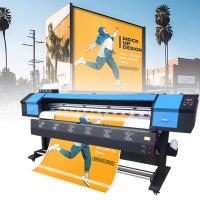 China 1.9m Printer 2 Cabezal Xp600 Printhead for CMYK Flex Banner Indoor Outdoor Advertising Printing Machine for sale