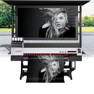 China High Productivity  UJV100-160 UV LED Inkjet Roll-to-Roll Printer 1620mm Work Area with LUS-210 Cutter DAS System Included for sale