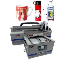 China Multifunctional LED UV Flatbed Printer C+W+Varnish Small 4060 A2 Size Uv Dtf Sticker Pen Bottle Phone Case Printer for sale