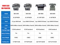 China New Arrival 9060 UV Flatbed Inkjet Printer with 1/2/3pcs TX800 DX8 Printhead for Car Sticker Phone Case Glass Printing for sale
