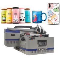 China 4060 A2 UV Flatbed Inkjet Printer Optional Flatbed UV DTF Film Sticker Printing Cylinder Gold Effect XP600 Print Head for sale