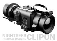 China Unique One thumb Operated Thermal Clip On , Small Lightweight Clip On Thermal Imager for sale