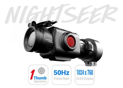 China Outdoor Hunting Use Thermal Clip On , Multi - Function Thermal Imaging Gun Scope for sale