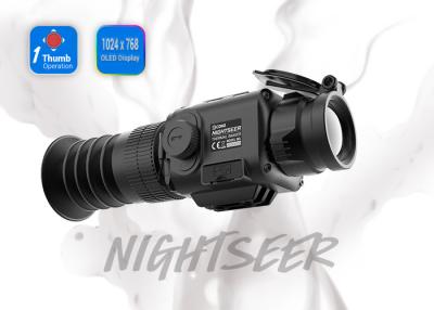 China Unique One Thumb Operated Thermal Imaging Sight High Resolution 1024*768 OLED Included for sale