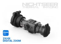 China 2X / 4X Digital Zoom Thermal Imaging Gun Scope With 35mm Lens , Lightweight for sale