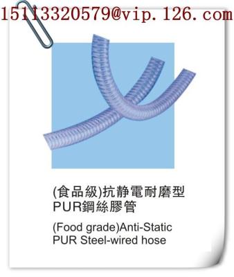 China China food grade anti-static Friction-resistant PUR steel-wired hose Manufacturer for sale