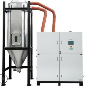 China white   2 in 1 plastic dehumidifying dryer machine 160U/120H with CE Certification to European for sale