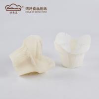 China Lotus Style Baking Cups High Temperature Resistant 220C Paper Liners FDA FSC Certified Greaseproof Baking Cups for sale