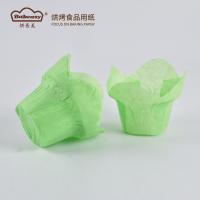 China Lotus Style Baking Cups High Temperature Resistant 220C Paper Liners FDA FSC Certified Greaseproof Baking Cups for sale