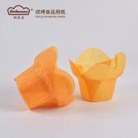 China Lotus Style Baking Cups High Temperature Resistant 220C Paper Liners FDA FSC Certified Greaseproof Baking Cups for sale