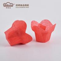 China Lotus Style Baking Cups High Temperature Resistant 220C Paper Liners FDA FSC Certified Greaseproof Baking Cups for sale
