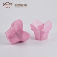 China Lotus Style Baking Cups High Temperature Resistant 220C Paper Liners FDA FSC Certified Greaseproof Baking Cups for sale