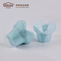China Lotus Style Baking Cups High Temperature Resistant 220C Paper Liners FDA FSC Certified Greaseproof Baking Cups for sale
