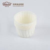China Greaseproof Rolled Rim Muffin Cup 220C Disposable Food Grade Baking Liner for sale