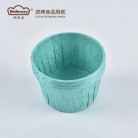 China Greaseproof Rolled Rim Muffin Cup 220C Disposable Food Grade Baking Liner for sale