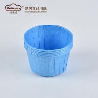 China Greaseproof Rolled Rim Muffin Cup 220C Disposable Food Grade Baking Liner for sale