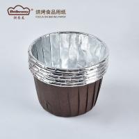 China Greaseproof Rolled Rim Muffin Cup 220C Disposable Food Grade Baking Liner for sale