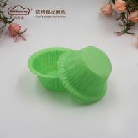 China Disposable Greaseproof Muffin Cup Liners Over Rim 220°C Oil Resistant Baking Cups for sale