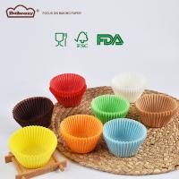 China Greaseproof Baking Cups for Cupcakes Disposable Muffin Cup 220°C Food Grade for sale