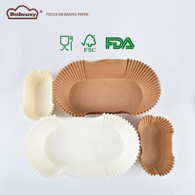 China Food-Grade Baking Paper Loaf Tin Liners Muffin Cups 220°C Non-Stick Greaseproof for sale