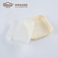 China Food Grade Greaseproof Square Loaf Tin Liner Disposable Muffin Cake Paper Liners 220°C for sale