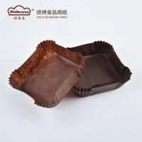 China Food Grade Greaseproof Square Loaf Tin Liner Disposable Muffin Cake Paper Liners 220°C for sale