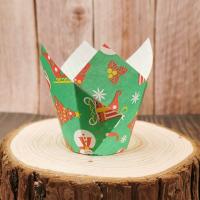 China Wholesale Greaseproof Muffin Paper Cups 220°C Heat Resistant Non Stick Tulip Cupcake Liners for sale