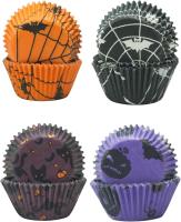 China Food Grade Halloween Cupcake Liners Greaseproof Baking Paper Muffin Cups 220°C for sale