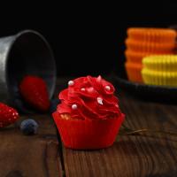 China Food Grade Greaseproof Muffin Liners 220C Non Stick Baking Paper Cups Cupcake Wrappers for Bakery for sale