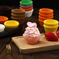 China Food Grade Greaseproof Muffin Liners 220C Non Stick Baking Paper Cups Cupcake Wrappers for Bakery for sale